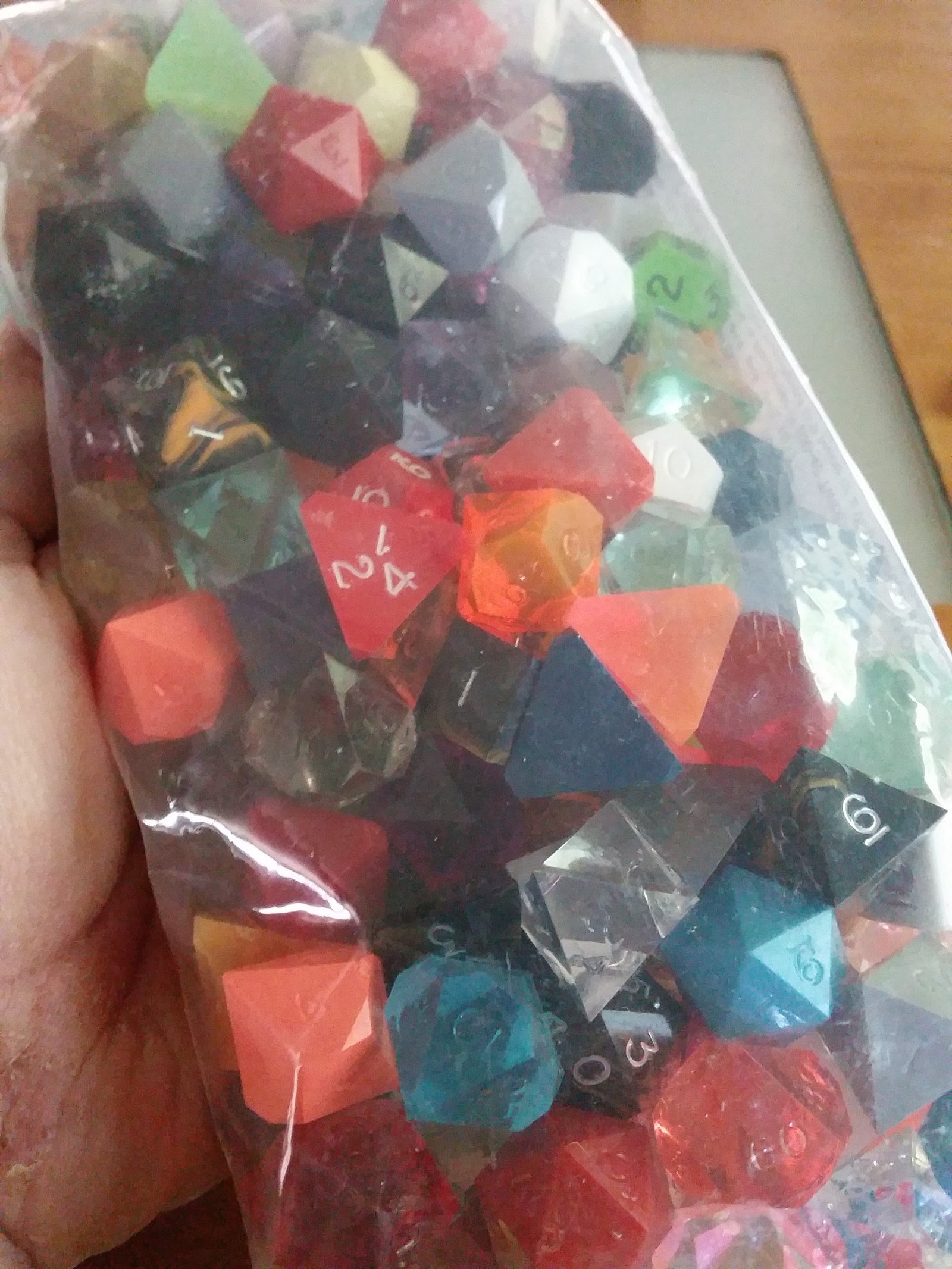 So that’s a pound of dice. – The Indie Game Reading Club